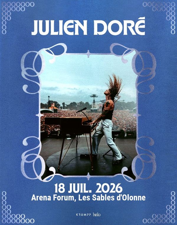 Julien Doré aux Sables d'Olonne le 18 juillet 2026 : Billets en vente ...