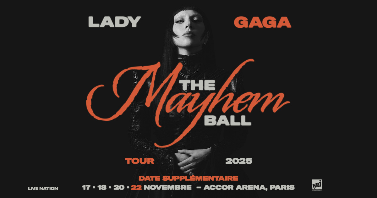 Lady Gaga annonce 6 dates de concert en France en 2025