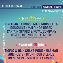 Aluna Festival 2023 - Ruoms : dates, programmation, billetterie