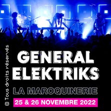 GENERAL ELEKTRIKS avec General Elektriks | Réservation Billets & Places ...